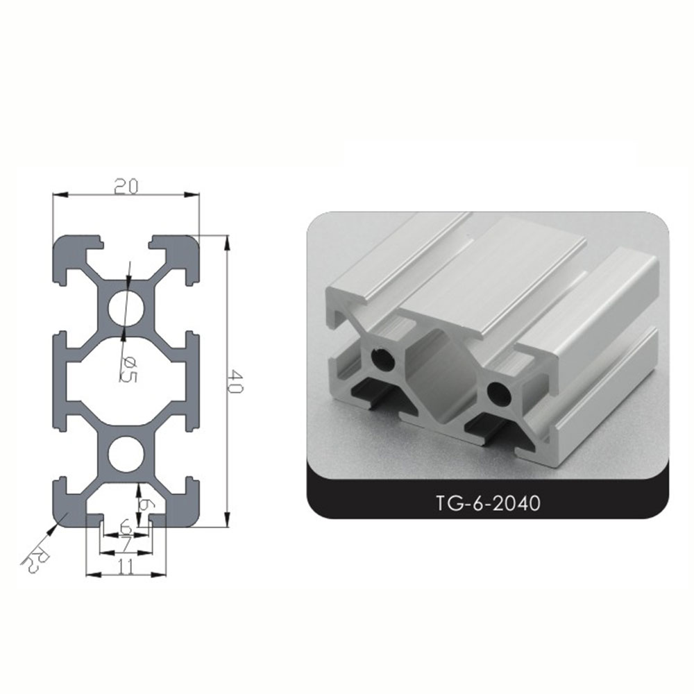 2040 V-Slot & T-Slot Aluminum Extrusions Versatile 2040 Aluminum ...